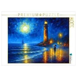 Calvendo Puzzle Leuchtturmwanderung bei Nacht 1000 Teile Lege-Gr&ouml;&szlig;e 64x48cm Foto-Puzzle f&uuml;r gl&uuml;ckliche Stunden