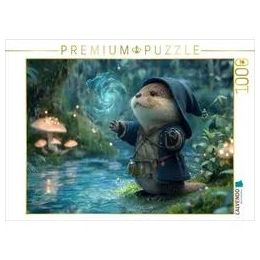 Calvendo Puzzle Magischer Otter im Zauberwald 1000 Teile Lege-Gr&ouml;&szlig;e 64x48cm Foto-Puzzle f&uuml;r gl&uuml;ckliche Stunden