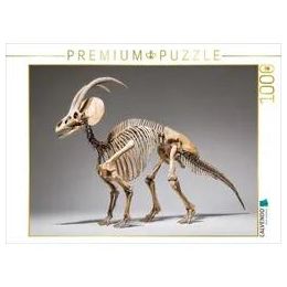 Calvendo Puzzle Dinosaurier Parasaurolophus-Skelett mit markantem Kopfkamm 1000 Teile Lege-Gr&ouml;&szlig;e 64x48cm Foto-Puzzle f&uuml;r gl&uuml;ckliche Stunden