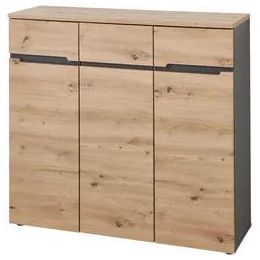 Schuhschrank Innostyle "MEMPHIS, TOPSELLER", braun (artisan eiche), B:120cm H:107cm T:38cm, ABS-Kunststoff, Dekorfolie, Hartfaserplatte, Holzwerkstoff, MDF, Schr&auml;nke, Schuhschrank
