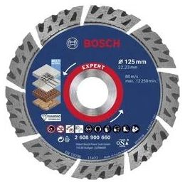 Bosch Accessories 2608900660 EXPERT MultiMaterial Diamanttrennscheibe Durchmesser 125 mm Bohrungs-&Oslash; 22.23 mm Stein, Beton, Ziegel 1 St.