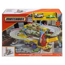 Matchbox Spielset &bdquo;Rotierende Waschstra&szlig;e&ldquo; mit Die-Cast-Corvette und Abschleppwagen