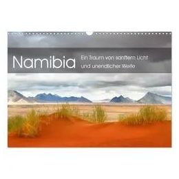 Namibia: Ein Traum von sanftem Licht und unendlicher Weite (Wandkalender 2026 DIN A3 quer), Calvendo Monatskalender
