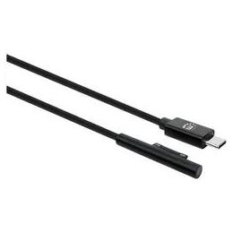 Manhattan USB-Kabel USB-C&reg; Stecker, Surface Connect-Stecker 1.80m Schwarz 353632