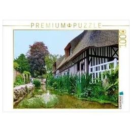 Calvendo Puzzle Reetgedecktes Haus in Veules-les-Roses 1000 Teile Lege-Gr&ouml;&szlig;e 64x48cm Foto-Puzzle f&uuml;r gl&uuml;ckliche Stunden