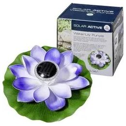 FIAP 3206-2 SOLAR ACTIVE WaterLily Purple Solar-Dekoleuchte LED LED fest eingebaut Purple