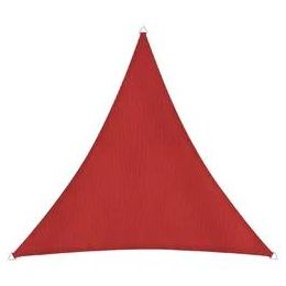 Sonnensegel Windhager "Capri Dreieck", rot, B:400cm T:400cm, Polyester, Sonnensegel, 4x4x4m, rot