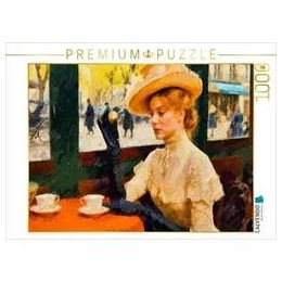Calvendo Puzzle T&auml;nzerinnen waren ein beliebtes Motiv f&uuml;r Edgar Degas, aber auch diese elegante Dame h&auml;tte ihn als Motiv gereizt. 1000 Teile Lege-Gr&ouml;&szlig;e 64x48cm Foto-Puzzle f&uuml;r gl&uuml;ckliche Stunden
