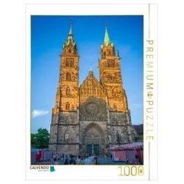 Calvendo Puzzle N&uuml;rnberg - St. Lorenz Kirche 1000 Teile Lege-Gr&ouml;&szlig;e 64x48cm Foto-Puzzle f&uuml;r gl&uuml;ckliche Stunden