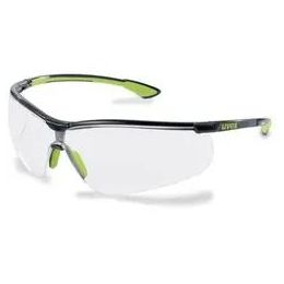 Uvex sportstyle 9193265 Schutzbrille inkl. UV-Schutz Gr&uuml;n, Schwarz EN 166, EN 170 DIN 166, DIN 170