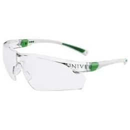 UNIVET 506UP 506U-03-00 Schutzbrille mit Antibeschlag-Schutz, inkl. UV-Schutz Wei&szlig;, Gr&uuml;n EN 166 DIN 166