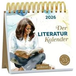 arsEdition Postkartenkalender Der Literaturkalender 2026