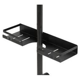 Wenko Turbo-Loc&reg; Duschstangencaddy Mod. Altarella S, Schwarz, aus Edelstahl