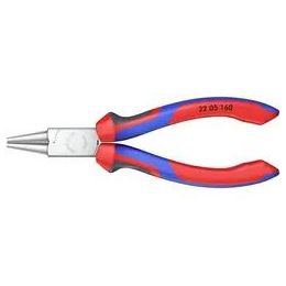 Knipex 22 05 160 Werkstatt Rundzange Gerade Chrom-Vanadium Elektrostahl 160 mm