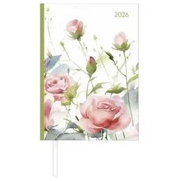 Neumann Buchkalender Style Roses 2026 - B&uuml;ro-Kalender A5 - Cheftimer