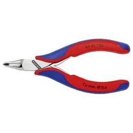 Knipex 64 62 120 Elektronik- u. Feinmechanik Schr&auml;gschneider mit Facette 120 mm