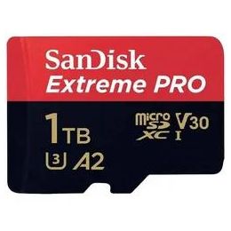 Sandisk Extreme PRO microSDXC-Karte 1 TB Class 10, UHS-I, v30 Video Speed Class sto&szlig;sicher, Wasserdicht