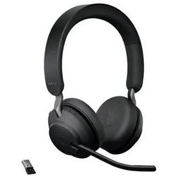 Jabra Evolve2 65 UC On Ear Headset Bluetooth&reg; Stereo Schwarz Lautst&auml;rkeregelung, Batterieladeanzeige, Mikrofon-Stummschaltung Telefon