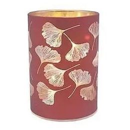 LED-Windlicht Ginko rot