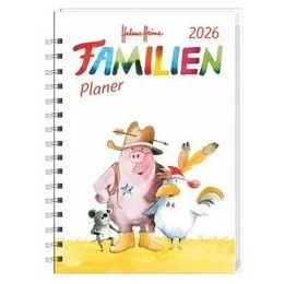 Heye Helme Heine: Familienplaner-Buch A6 2026
