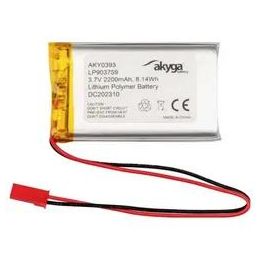 Akyga LP903759 Akkupack x Spezial-Akku LiPo 3.7V 2200 mAh