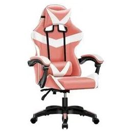 HTI-Living Gaming Stuhl Pink/Wei&szlig; Drehstuhl