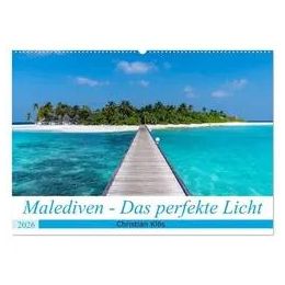 Malediven - Das perfekte Licht (Wandkalender 2026 DIN A2 quer), Calvendo Monatskalender