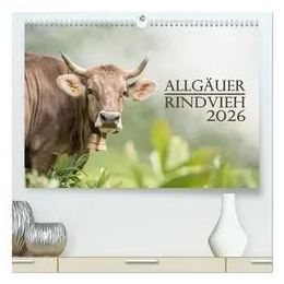 Calvendo Allg&auml;uer Rindvieh 2026 (hochwertiger Premium Wandkalender 2026 DIN A2 quer), Kunstdruck in Hochglanz