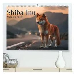 Calvendo Shiba Inu - Stolz und Anmut (hochwertiger Premium Wandkalender 2026 DIN A2 quer), Kunstdruck in Hochglanz