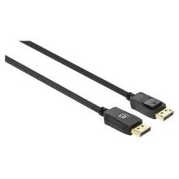 Manhattan DisplayPort Anschlusskabel DisplayPort Stecker, DisplayPort Stecker 2.00 m Schwarz 353618 8K UHD DisplayPort-Kabel