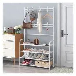 HTI-Living Multifunktionale Garderobe mit Schuhregal platzsparend, modern und praktisch