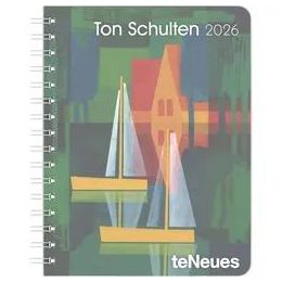 Neumann TeNeues - Ton Schulten Diary 2026 &ndash; Buchkalender 17x22 cm Wochenkalender Deluxe mit Landschaftsmosaiken f&uuml;r Schulten-Fans & Kunstliebhaber