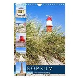 Borkum Strandspaziergang (Wandkalender 2026 DIN A4 hoch), Calvendo Monatskalender