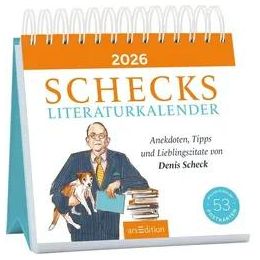 arsEdition Postkartenkalender Schecks Literaturkalender 2026