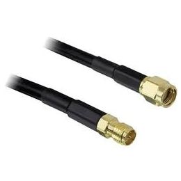 Delock WLAN-Antennen Verl&auml;ngerungskabel [1x RP-SMA-Stecker - 1x RP-SMA-Buchse] 2.00m Schwarz