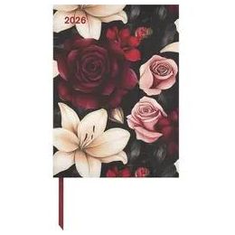 Neumann TeNeues - Dark Flowers 2026 &ndash; Buchkalender 16x22 cm Floraler Wochenkalender mit Magnetverschluss f&uuml;r Natur- & Blumenliebhaber