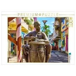 Calvendo Puzzle Trommler-Statue Velo in Point-a-Pitre auf Guadeloupe 1000 Teile Lege-Gr&ouml;&szlig;e 64x48cm Foto-Puzzle f&uuml;r gl&uuml;ckliche Stunden