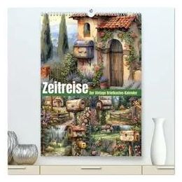 Calvendo Zeitreise - Der vintage Briekasten Kalender (hochwertiger Premium Wandkalender 2026 DIN A2 hoch), Kunstdruck in Hochglanz