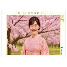 Calvendo Puzzle Prinzessin der japanischen Kirschbl&uuml;te 1000 Teile Lege-Gr&ouml;&szlig;e 64x48cm Foto-Puzzle f&uuml;r gl&uuml;ckliche Stunden