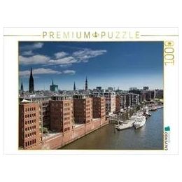 Calvendo Puzzle Blick auf neue B&uuml;rogeb&auml;ude in der Speicherstadt, Hamburg, Deutschland 1000 Teile Lege-Gr&ouml;&szlig;e 64x48cm Foto-Puzzle f&uuml;r gl&uuml;ckliche Stund