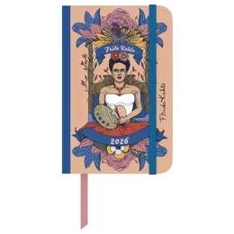Neumann DUMONT - Frida Kahlo Buchkalender 2026 &ndash; Taschenkalender 9 x 14 cm &ndash; Weekly Planer mit Verschlussband & Falttasche