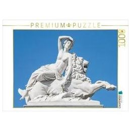Calvendo Puzzle Potsdam, Seel&ouml;wenfont&auml;ne im Sanssouci Park 1000 Teile Lege-Gr&ouml;&szlig;e 64x48cm Foto-Puzzle f&uuml;r gl&uuml;ckliche Stunden