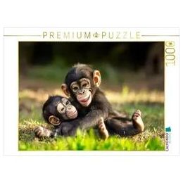 Calvendo Puzzle Affenstark verbunden 1000 Teile Lege-Gr&ouml;&szlig;e 64x48cm Foto-Puzzle f&uuml;r gl&uuml;ckliche Stunden