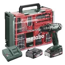 Metabo BS 18 Set 602207710 Akku-Bohrschrauber 18 V 2 Ah Li-Ion inkl. 2. Akku, b&uuml;rstenlos, inkl. Koffer, inkl. Ladeger&auml;t, mit Zubeh&ouml;r