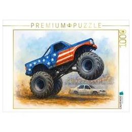 Calvendo Puzzle Zwei R&auml;der, ein Herzschlag - Monstertruck 1000 Teile Lege-Gr&ouml;&szlig;e 64x48cm Foto-Puzzle f&uuml;r gl&uuml;ckliche Stunden