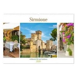 Sirmione - sch&ouml;nster Ort am Gardasee (Wandkalender 2026 DIN A2 quer), Calvendo Monatskalender