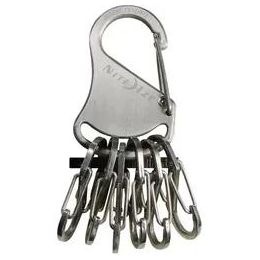 Nite Ize Schl&uuml;ssel-Karabiner NI-KRS-03-11 KeyRack 6 S-Biner Silber 1St.