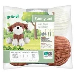 gr&uuml;ndl gr&uuml;ndl Funny uni SB-Pack Hund Benni, Chenillegarn, H&auml;kelset