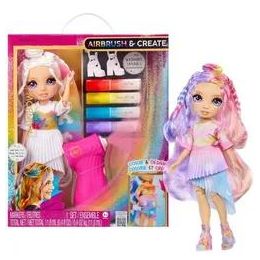 MGA Entertainment Rainbow High Air Brush & Create Fashion Dolls - Purple Eyes