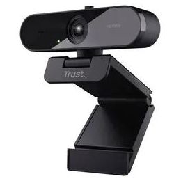 Trust TW-200 ECO Full HD-Webcam 1920 x 1080 Pixel Standfu&szlig;, Klemm-Halterung